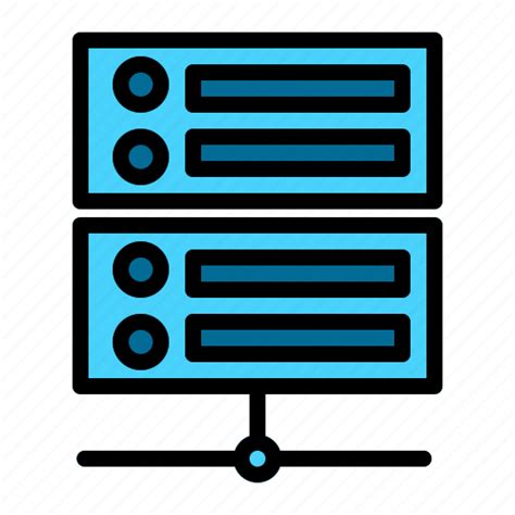 cloud computer database hosting network server web icon