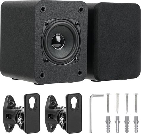 Passive Speakers Saiyin On Wall Speakers Pair 35 Inch 2 Way Wall Mount Speakers With Horn