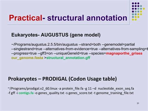 Genome Annotation 2013 Ppt Genetics Science