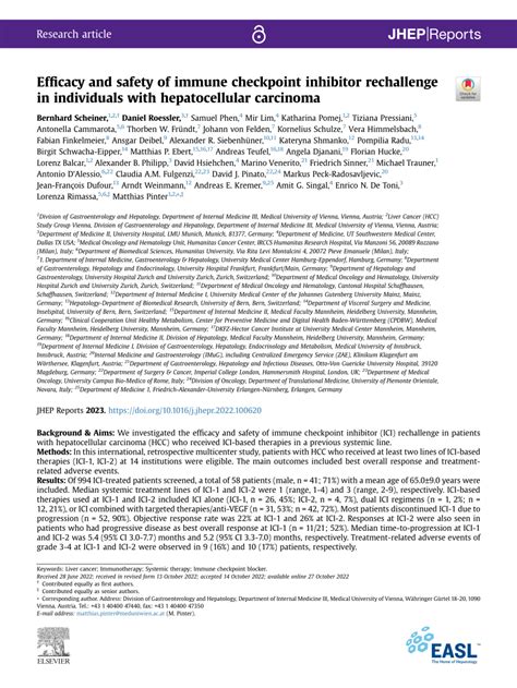 Pdf Efficacy And Safety Of Immune Checkpoint Inhibitor Rechallenge In Individuals With