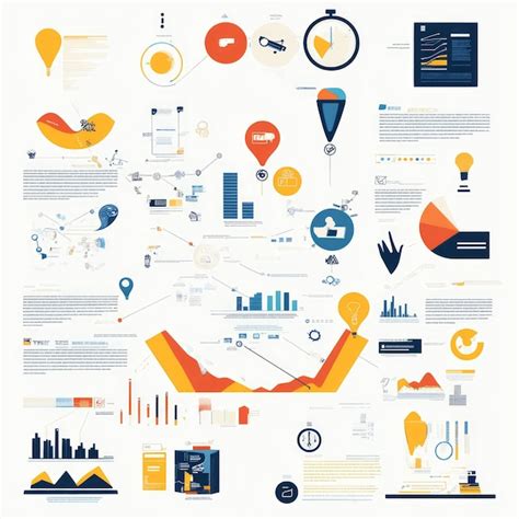 Abstract Infographic With Colorful Charts Graphs And Diagrams Premium Ai Generated Image