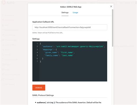 sso setup saml2 · metamapper
