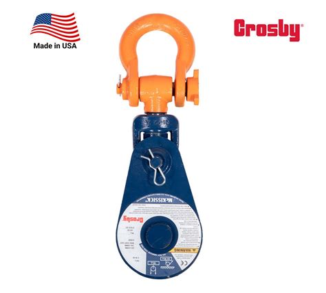 Crosby Mckissick 3 In Bb Snatch Block W Shackle Fitting Single Sheave