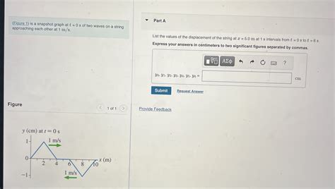 solved figure 1 ﻿is a snapshot graph at t 0s ﻿of two waves