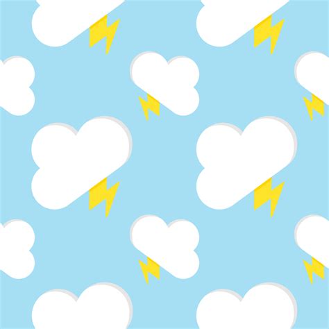 Cloud Seamless Pattern Vector Illustration Vector Art At Vecteezy