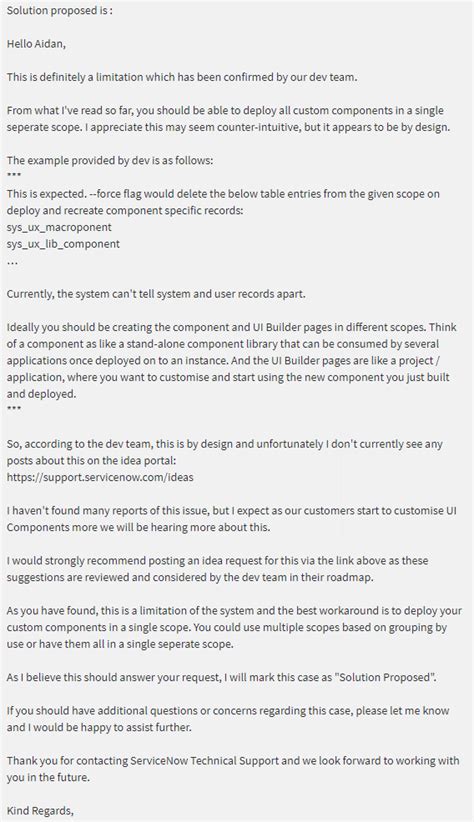 Deploying Custom Components In Servicenow