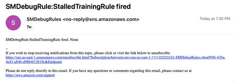 debugger built in actions for rules amazon sagemaker