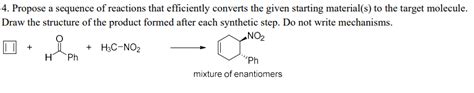 Solved Propose A Sequence Of Reactions That Efficiently Chegg