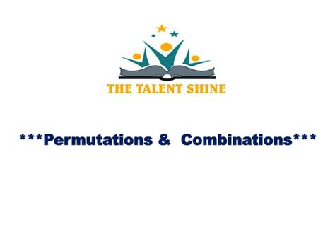 permutations and combinations presentation pptx