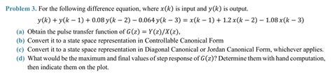 Solved Problem 3 ﻿for The Following Difference Equation