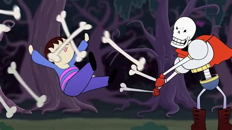 Мульт по игре Undertale Папирус Санс и Фриск Youtube