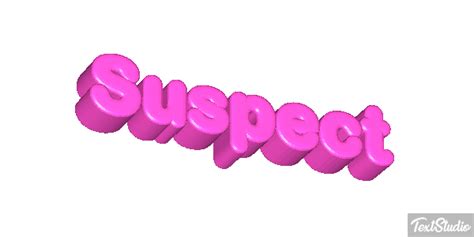 Suspect Word Animated  Logo Designs