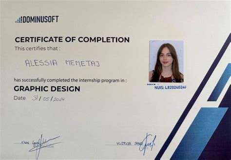 Alessia Memetaj On Linkedin Thrilled To Share That Ive Completed My Internship In Graphic Design