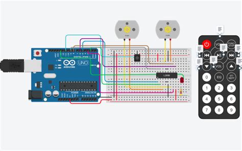 circuit design arduino ir robot tinkercad