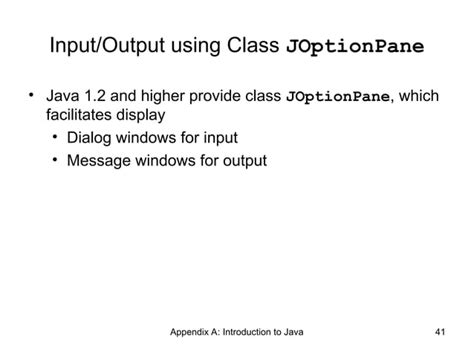 Lecture A Java Reviewppt Koffmann And Wollgang Ppt Programming Languages Computing