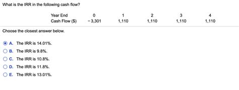 Irr Formula Several Cashflows Zerobatman