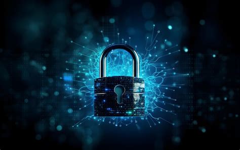 Premium Photo Digital Padlock Computing System Cyber Security Data