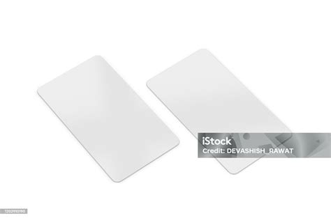 브로셔 전단지 기프트 카드 전단지 초대장 쿠폰 및 신용 카드에 대한 흰색 빈 둥근 모서리 카드 고립 된 흰색 배경 3d 그림에 모의 템플릿 0명에 대한 스톡 사진 및 기타