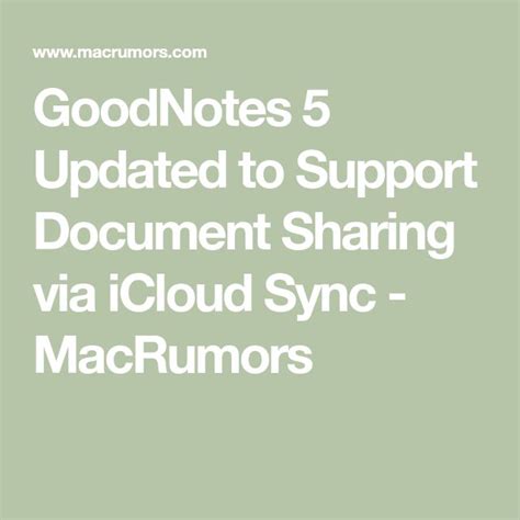 Goodnotes 5 Updated To Support Document Sharing Via Icloud Sync