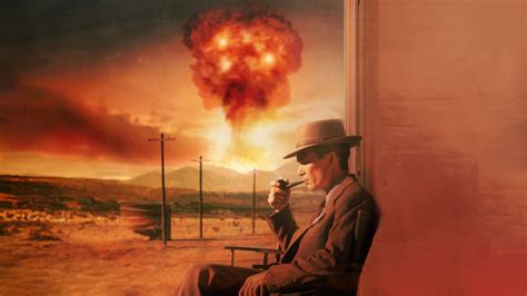 Oppenheimer Movie Hd Wallpaper Featuring Cillian Murphy And Nuke