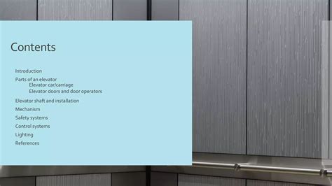 Elevator System Pptx