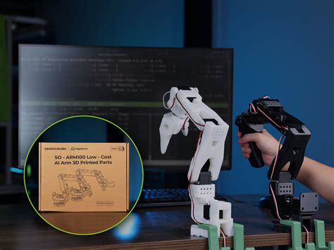 so arm100 3d printed robotic arm frame open source robotics kit for