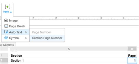 Auto Populate Page Numbers In Table Of Contents Support Center