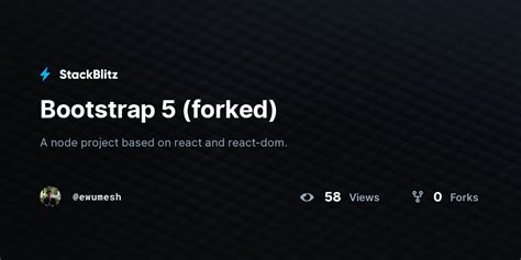bootstrap 5 forked stackblitz