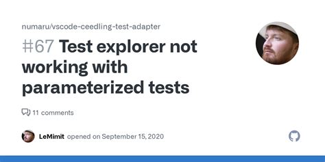 test explorer not working with parameterized tests · issue 67 · numaru