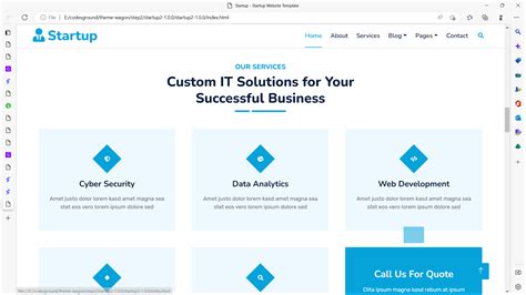 Free Responsive Bootstrap 5 Html5 Business Startup Website Template