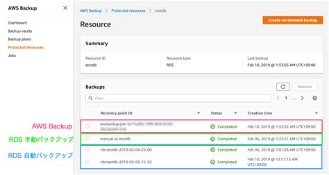 Aws Backup で Rds をバックアップ／リストアする Developersio