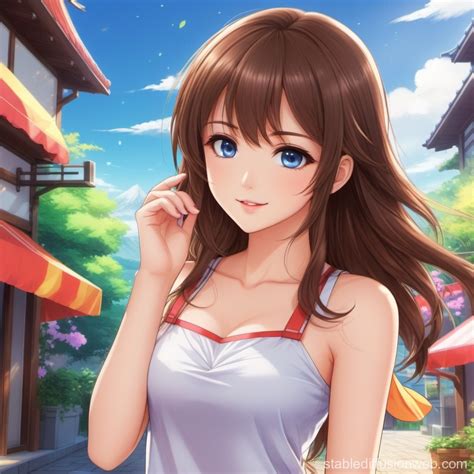 Adorable Babe Brunette Stable Diffusion Online