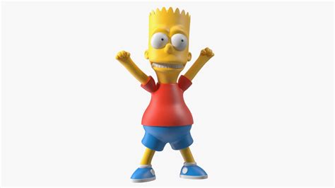 Personaje De Bart Simpson Preparado Para Cinema 4d Modelo 3d 99 C4d