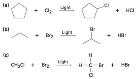 Draw the electron-pushing mechanism for each radical reaction below. Identify each step as ...