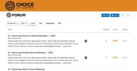 Forum Choice Of Games Forum