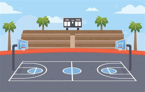 Basketball Court Clipart Perfect Vector Graphics For Design
