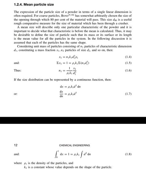 Solved Problem 4 Mean Particle Size Based On Length What Is The Equation Course Hero