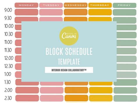 Blocking Chart Template