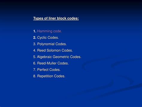 Ppt Linear Block Codes Powerpoint Presentation Free Download Id 5456442
