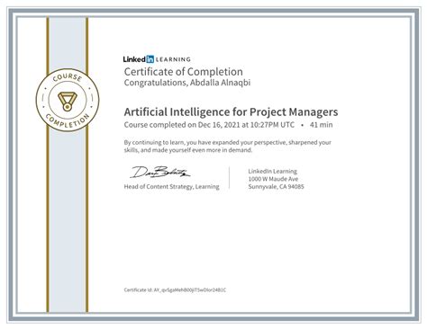 Abdalla Alnaqbi On Linkedin Certificate Of Completion