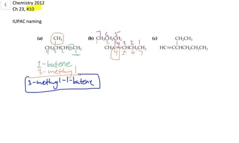 Solvedgive Iupac Names For The Following Alkenes And Alkynes