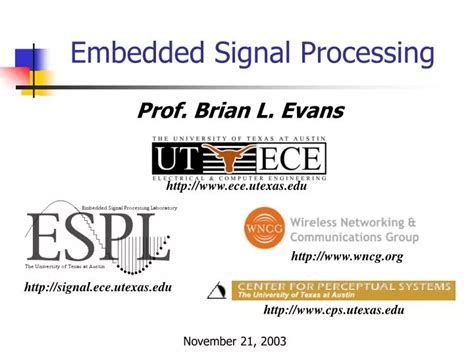 Ppt Embedded Signal Processing Powerpoint Presentation Free Download