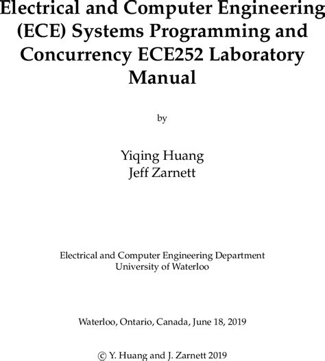 Ece252 Manual