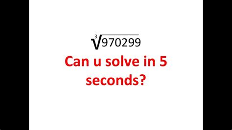Vedic Maths Cube Root Trick YouTube