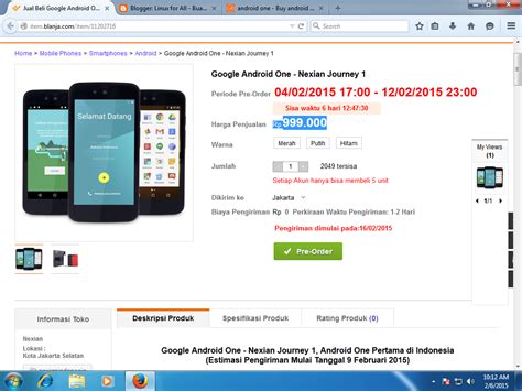 Ini Harga Android One Di Indonesia Linux For All