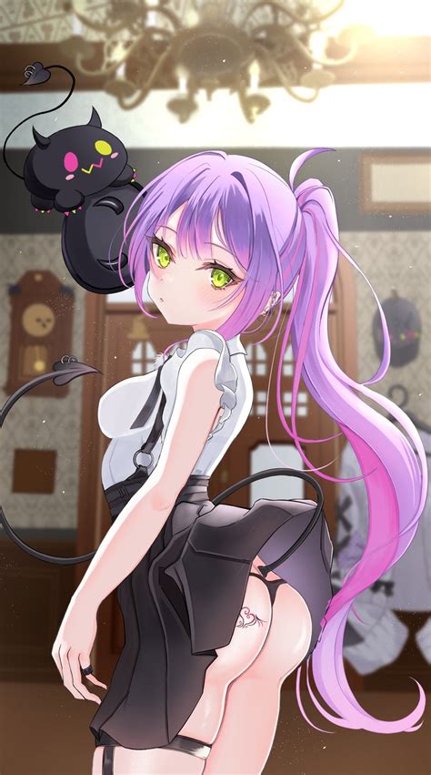 Tokoyami Towa Tokoyami Towa And Bibi Hololive Drawn By Kurusurei