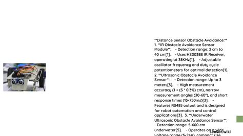 Distance Sensor Obstacle Avoidance Comprehensive Guide To Sensor Technologies And Applications