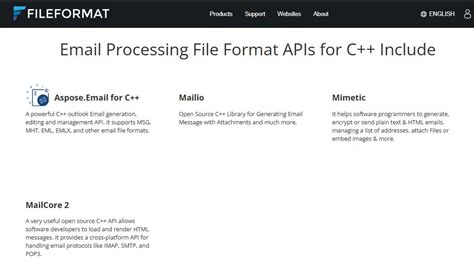 Open Source C Apis To Read And Write Email Files File Format