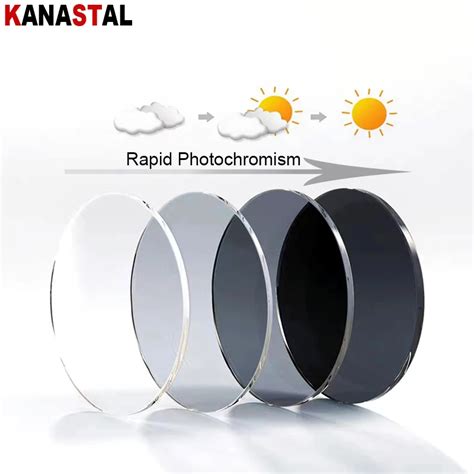Photochromic Gray Brown Pink Blue Lenses 156 161 167 Anti Rays