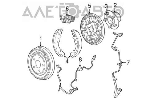 Ступица задняя левая Jeep Compass 11-16 AWD 5105770AA артикул 450494 ...
